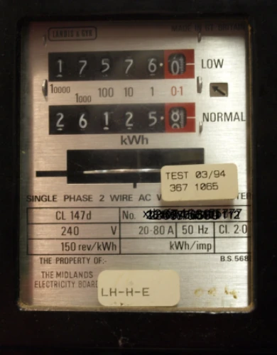 Submitting a business energy meter reading